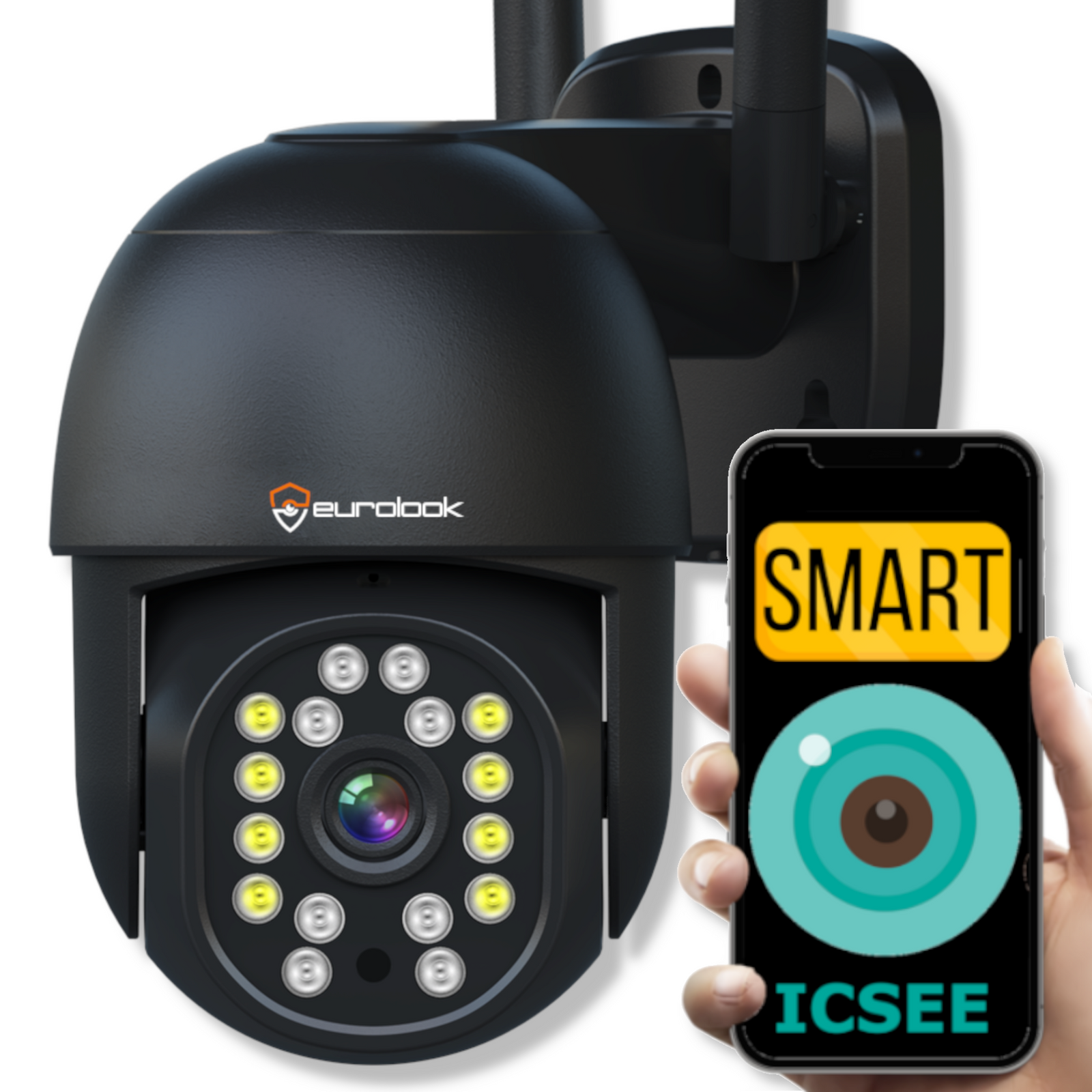 Kamera IP Wi-Fi Bezprzewodowa Zewnętrzna 8MP UHD EUROLOOK | Monitoring IP \ Kamery IP \ Kamery ...